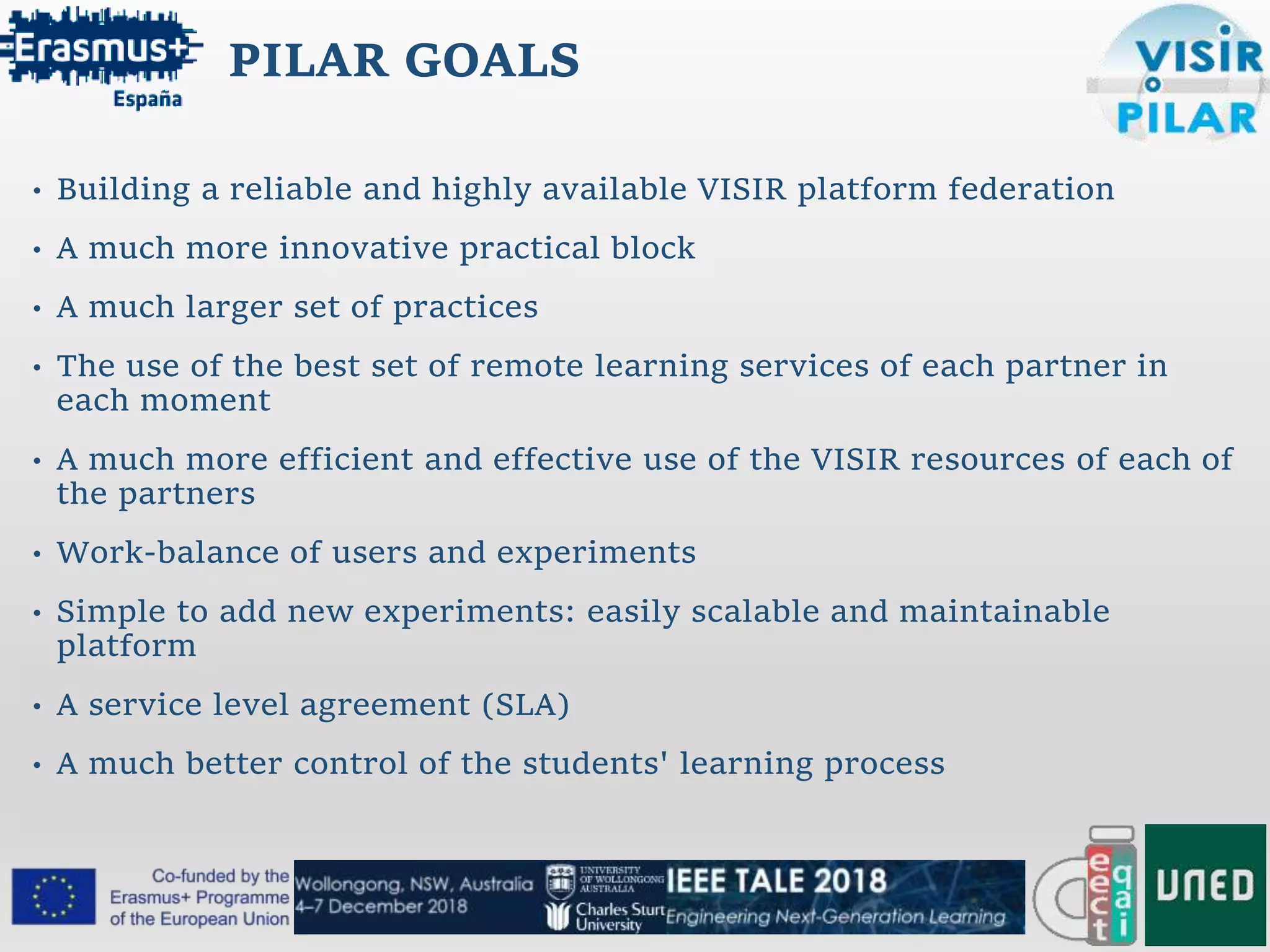 An Open and Improved VISIR System Through PILAR Federation for Electrical/Electronics Remote ...