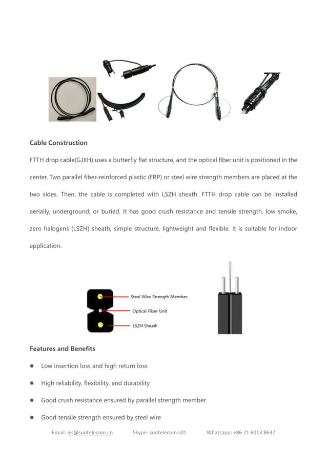 Pre-Connectorized Patchcord (GJXH) Ideal Solution For Your FTTx FTTH ...
