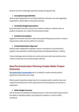 Why Pre-Construction Planning is Crucial for Successful Construction ...