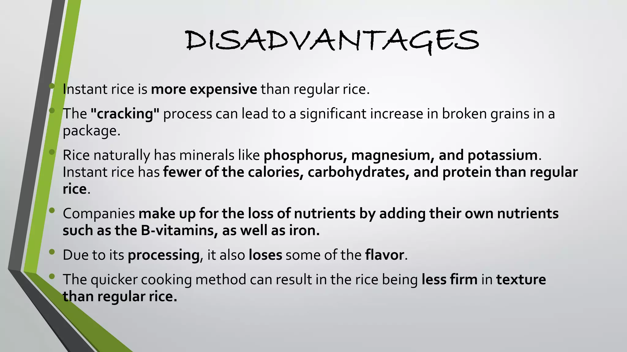 Pre cooked rice | PDF