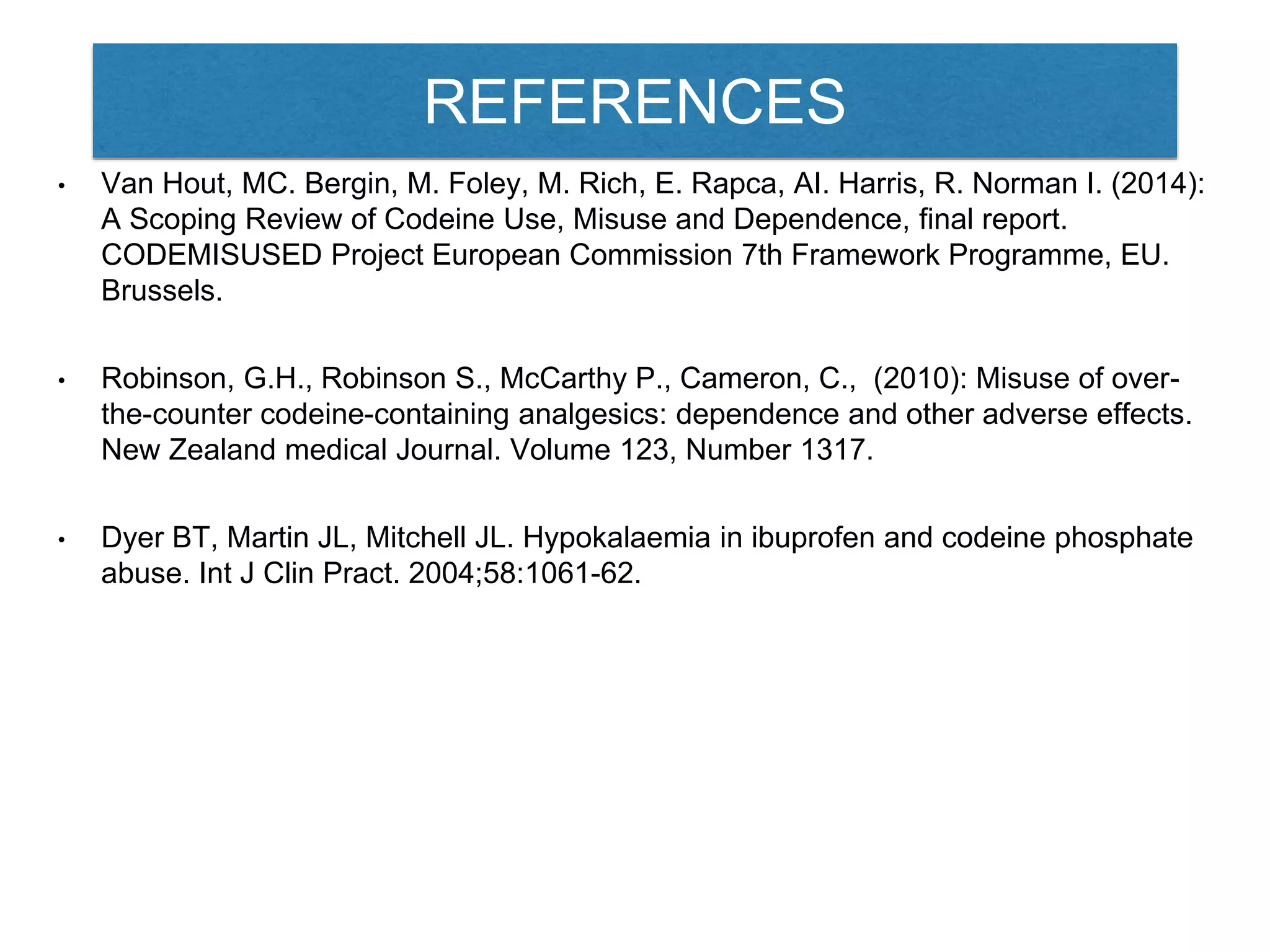 Project proposal on biochemical effects of cough syrup abuse | PPTX