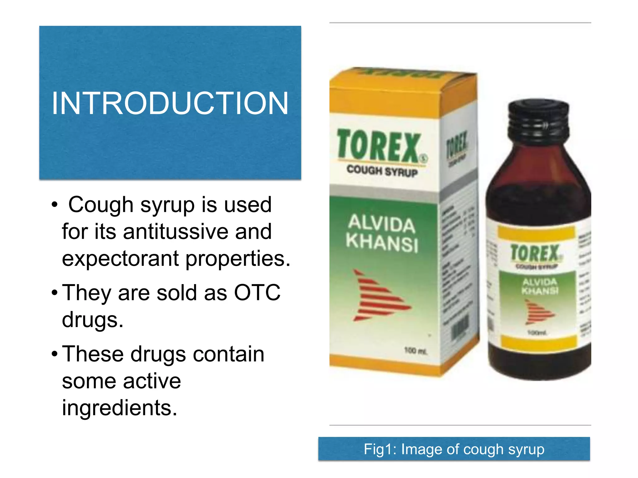 Project proposal on biochemical effects of cough syrup abuse | PPTX