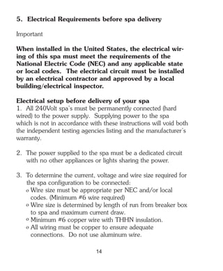Hot Tub Outpost Pre-Delivery Guide | PDF | Indoor Environmental Quality ...