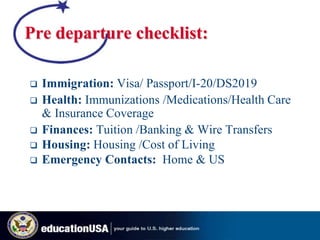 Pre-Departure Information | PPTX