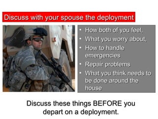 Pre Deployment Separation Brief | PPT