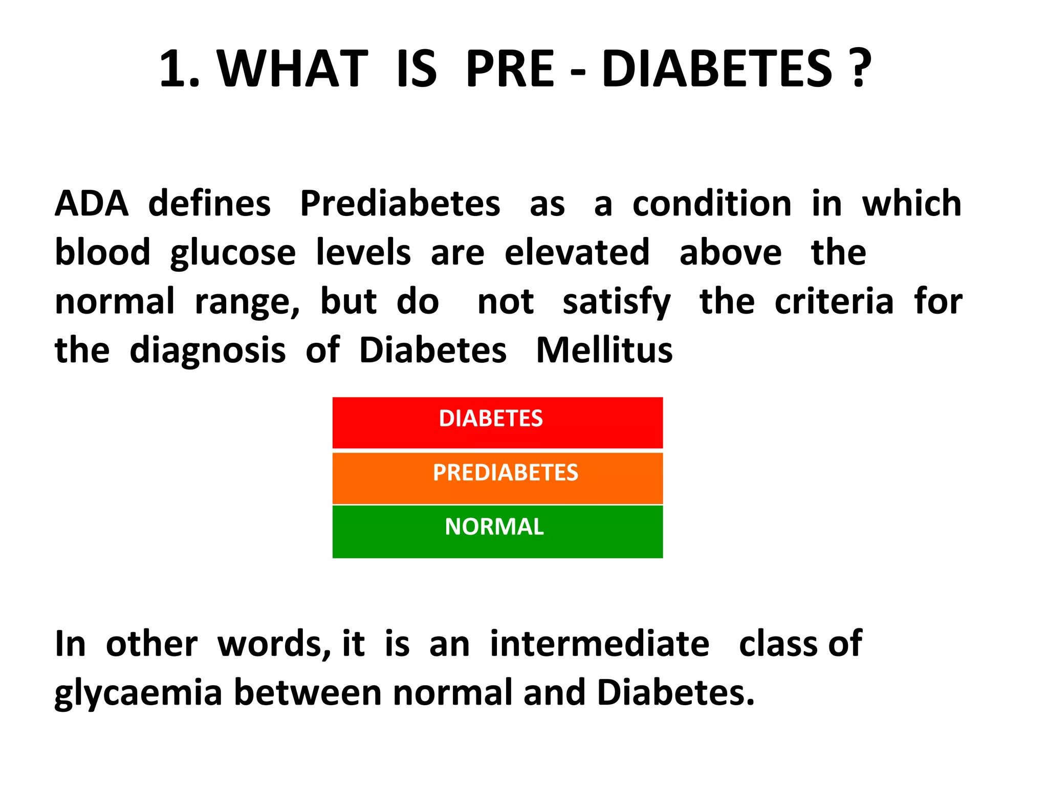 Pre Diabetes | PPTX