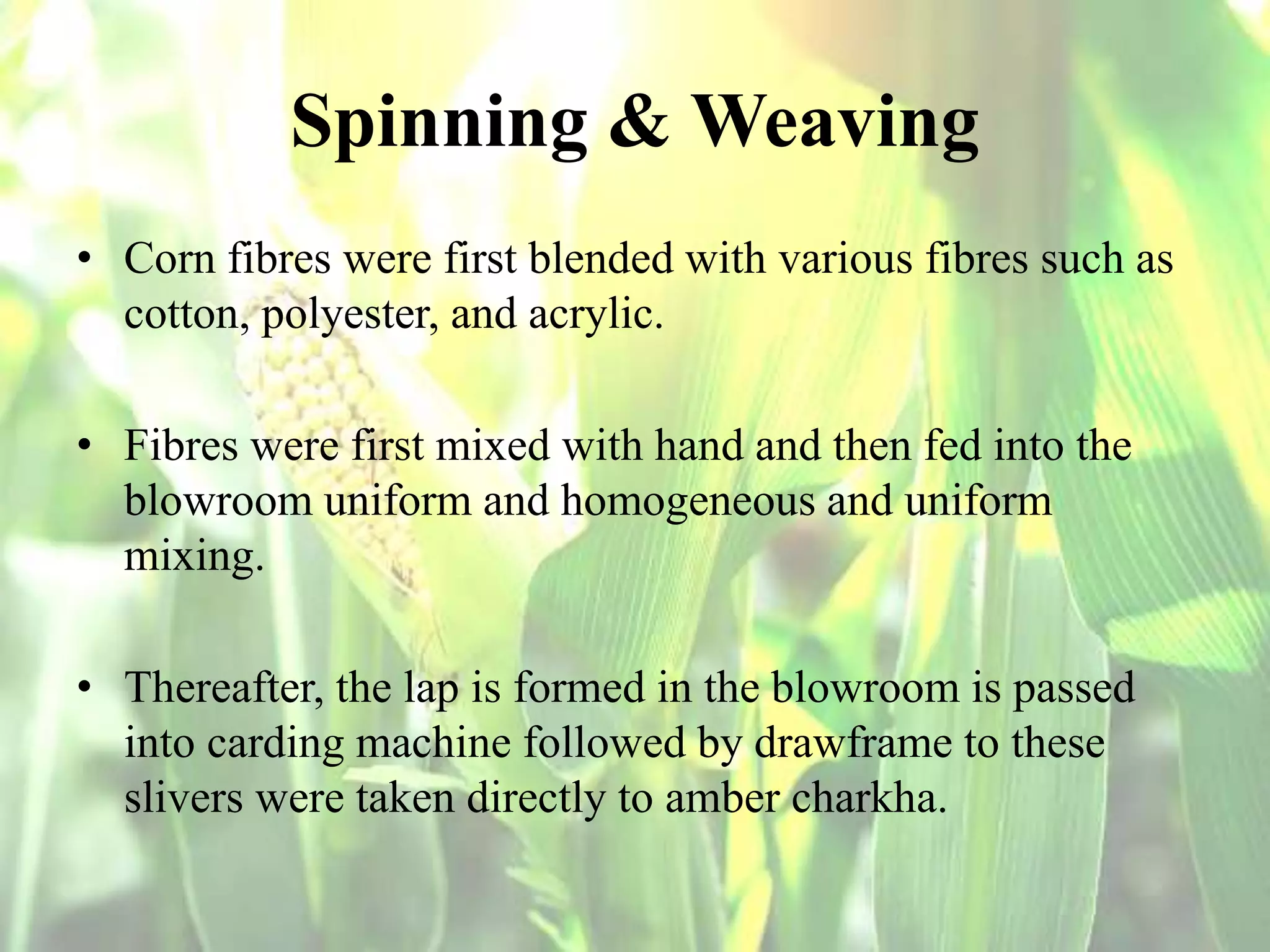 Study on Corn Husk | PPTX