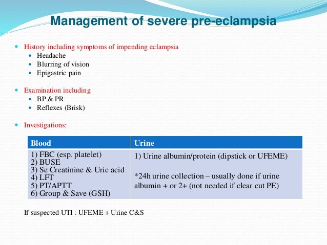 Pre-Eclampsia & Eclampsia