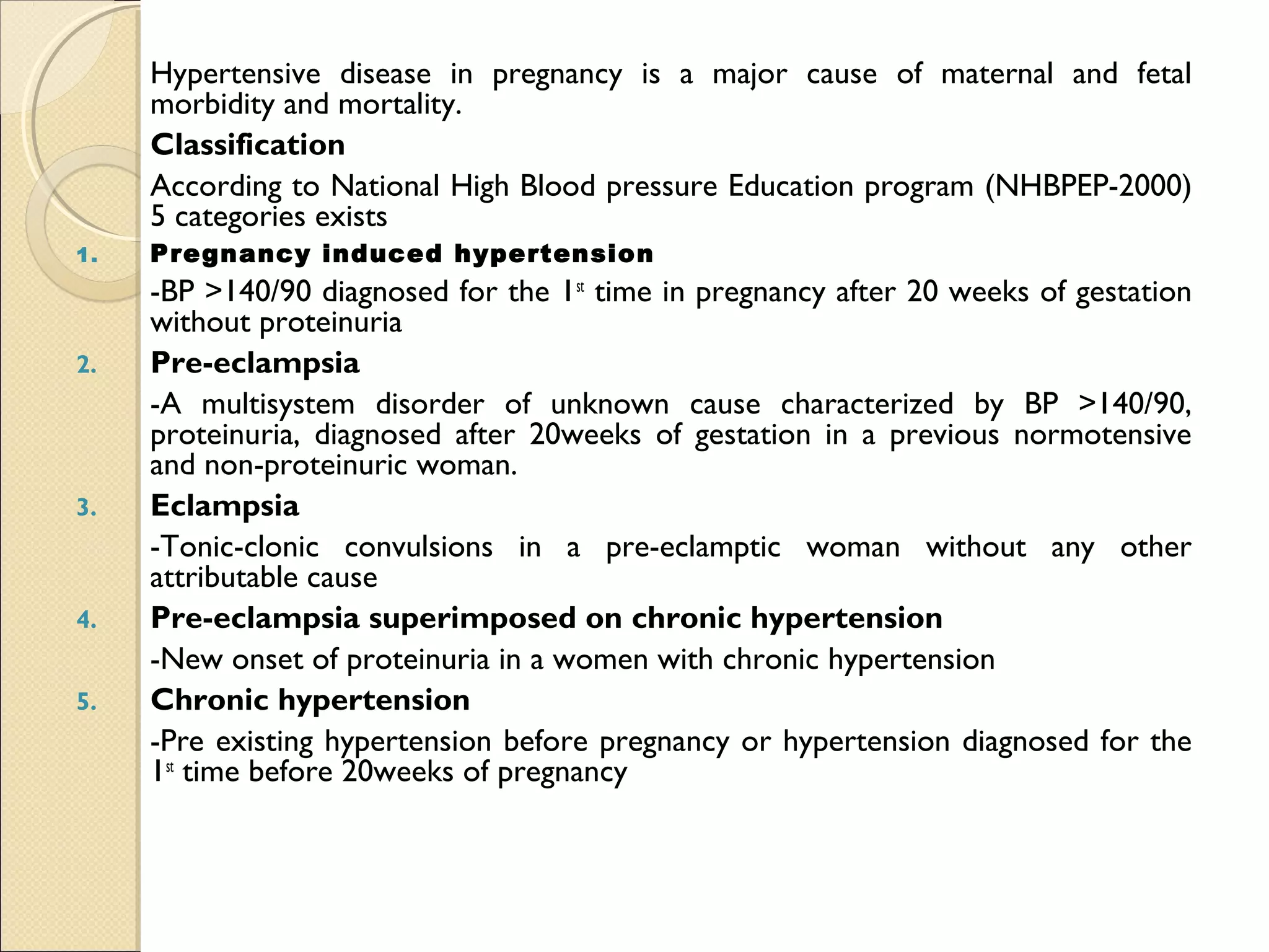 Pre eclampsia; eclampsia | PPT