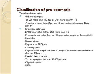 Pre eclampsia; eclampsia | PPT