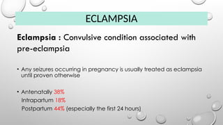 EDUCATION ABOUT PREECLAMPSIA AND ECLAMPSIA | PPTX
