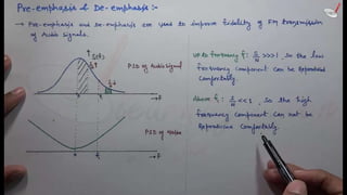 Pre emphasis and de-emphasis | Communication Systems | PPTX