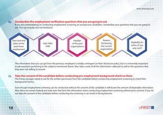 Pre-Employment Screening Best Practices – A Guide | PDF | Resume ...