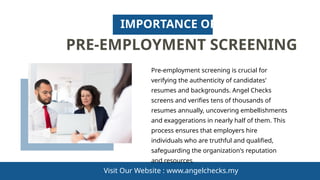 Pre-Employment Screening Services by Angel Checks.pptx