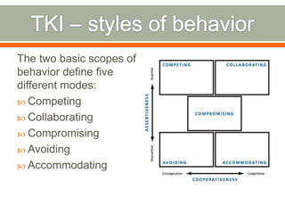 Assessment test(s) - DiSC, TKI, Kolb | PPT