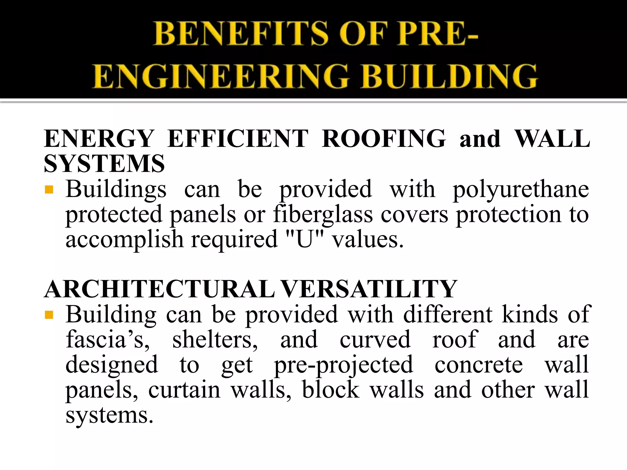 Pre engineering building | PPTX