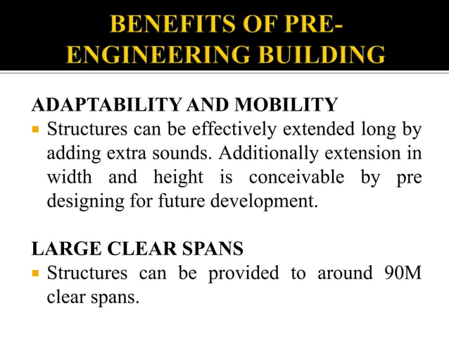 Pre engineering building | PPTX