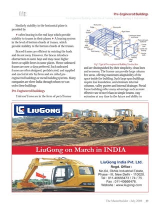 Pre enginnered buildings master-builder_july08, pp.48-62 | PDF