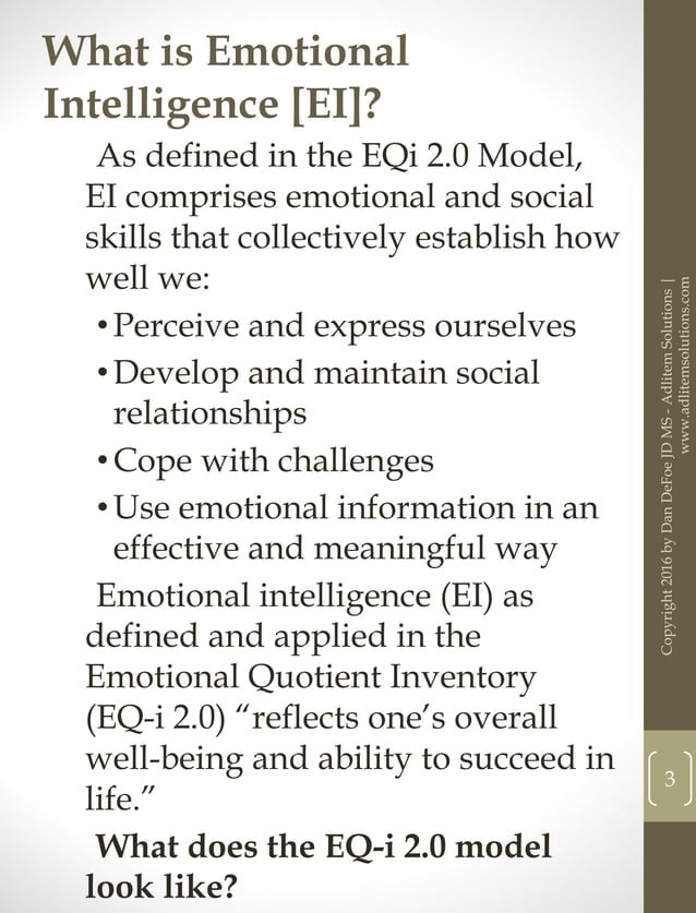 High Level EQi 2.0 Workshop Presentation | PDF | Legal Services Industry | Industries