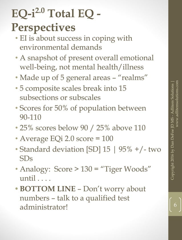 High Level EQi 2.0 Workshop Presentation | PDF | Legal Services Industry | Industries