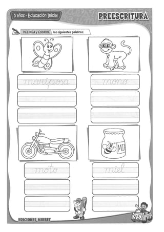 PRE-ESCRITURA para ninos DE TODAS LAS EDADES | PDF