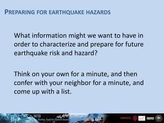 Unit 1 Pre-exercise lecture on how earthquakes damage structures | PPT