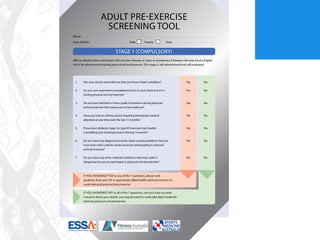 Pre exercise cv screening tool launch | PPT