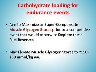 Pre exercise nutritional strategies | PPTX