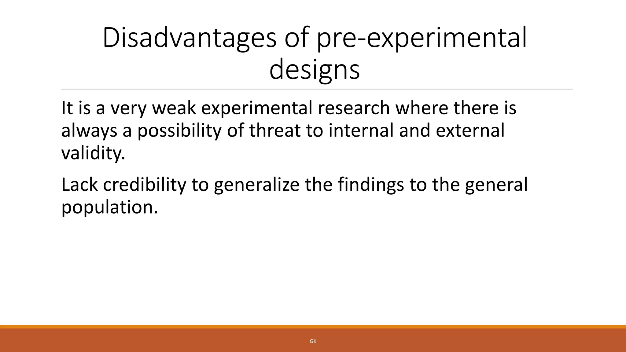 Pre experimental designs | PPTX