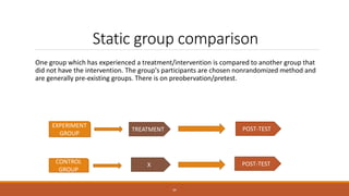 Pre experimental designs | PPTX