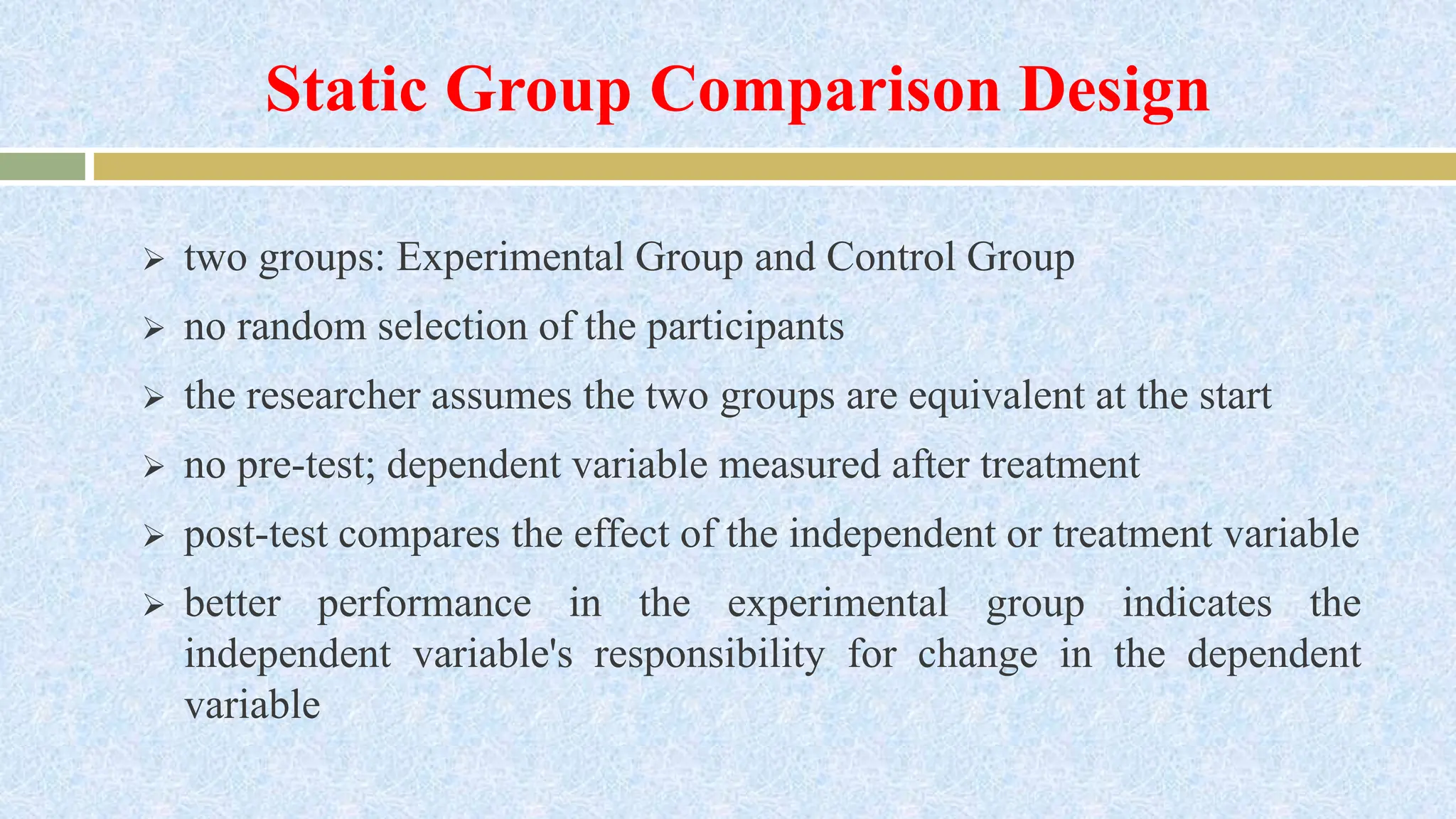 Pre-experimental Research Design and It's Uses | PPTX