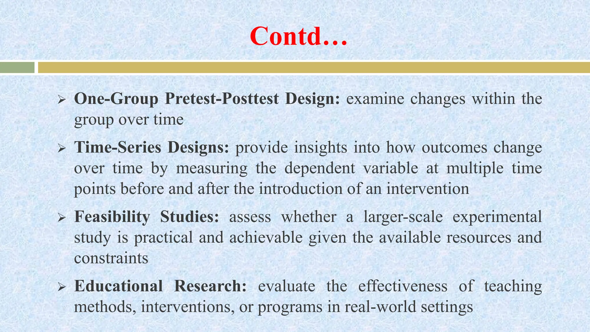 Pre-experimental Research Design and It's Uses | PPTX