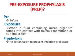 Pre exposure prophylaxis (PReP) | PPTX