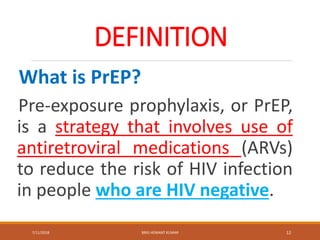 Pre exposure prophylaxis (PReP) | PPTX