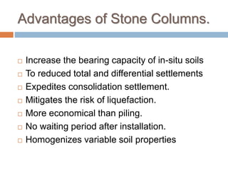 Pre fabricated vertical drain and stone columns | PPT