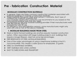 PREFABRICATED CONSTRUCTION | PDF
