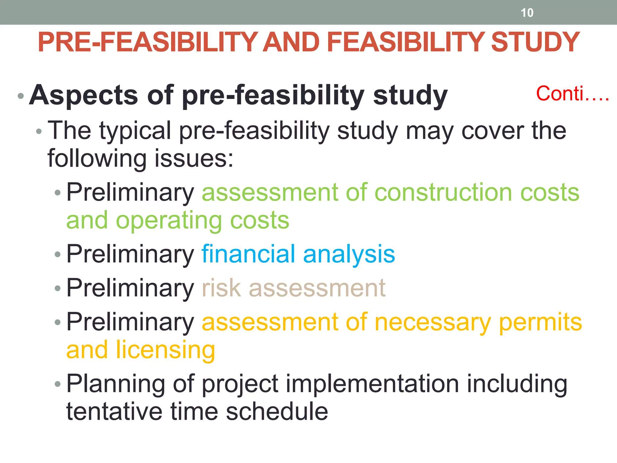Pre feasibility ,feasibility study and civil engineering ethics | PPTX