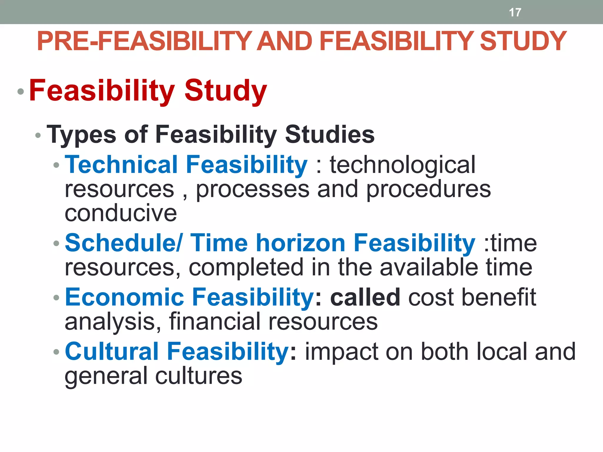 Pre feasibility ,feasibility study and civil engineering ethics | PPTX