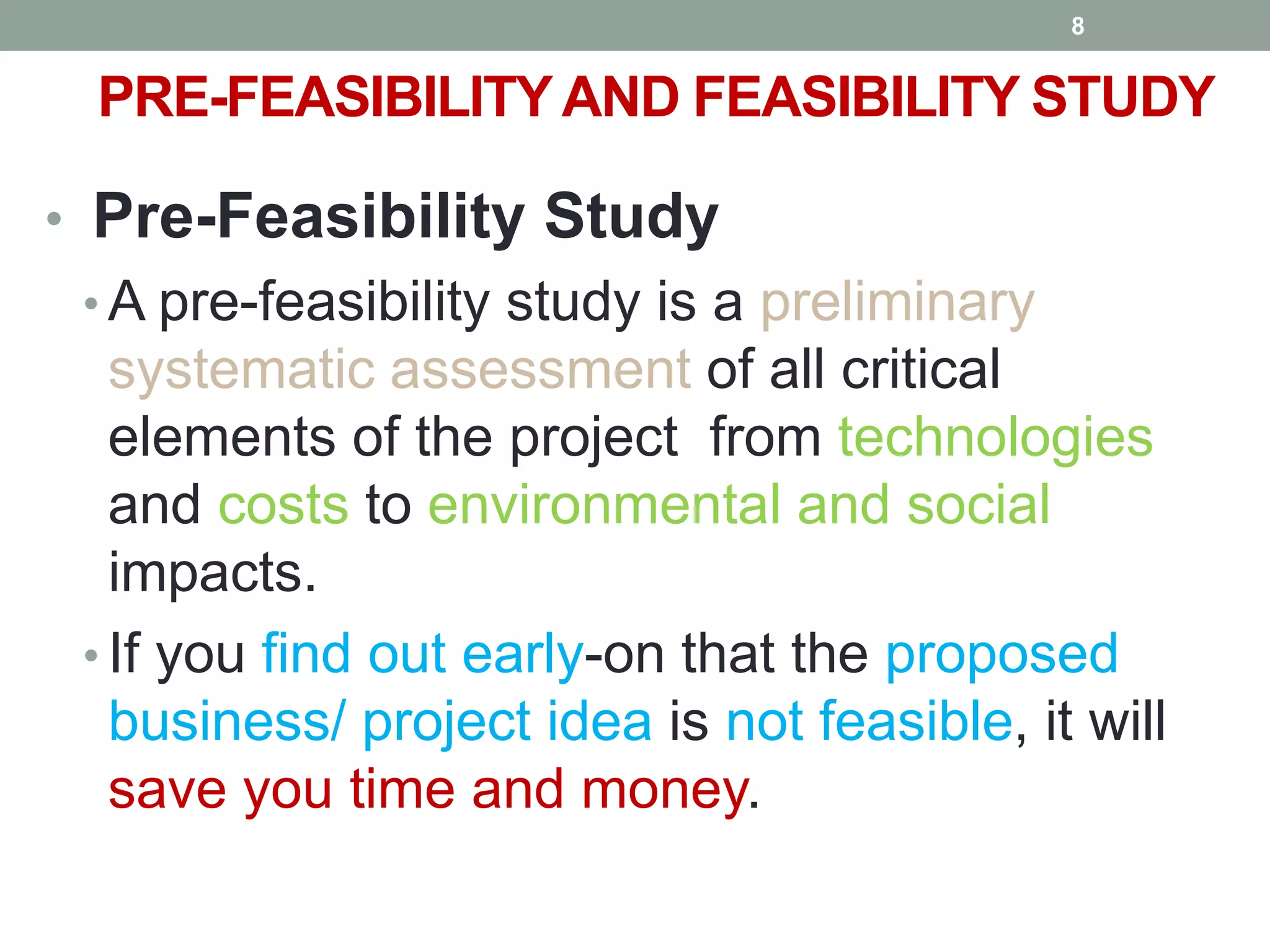 Pre feasibility ,feasibility study and civil engineering ethics | PPTX