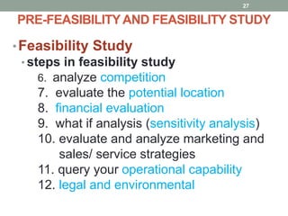 Pre feasibility ,feasibility study and civil engineering ethics | PPT