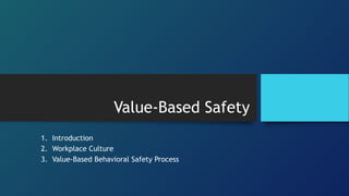 Value Based Safety in the workplace .pptx