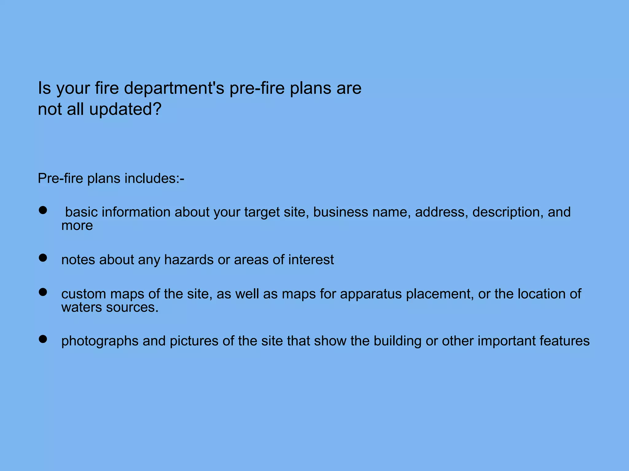 Pre fire planning | PPT