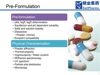 Preformulation formulation solid drug research | PDF
