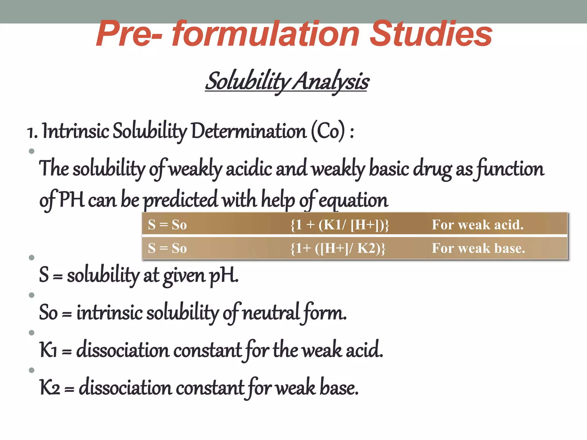 Pre-Formulation Studies | PPTX | Pharmaceutical Drugs | Medical Health