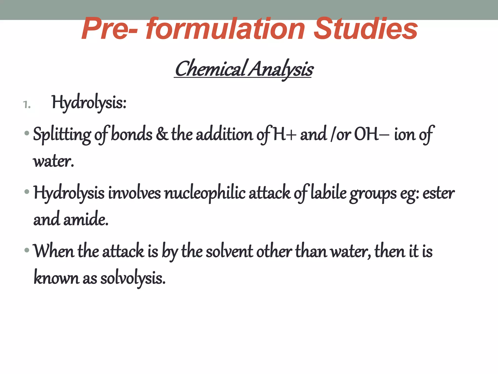 Pre-Formulation Studies | PPTX | Pharmaceutical Drugs | Medical Health