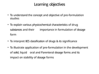 Pre-formulation Studies.Know the various pharmaceutical dosage forms ...