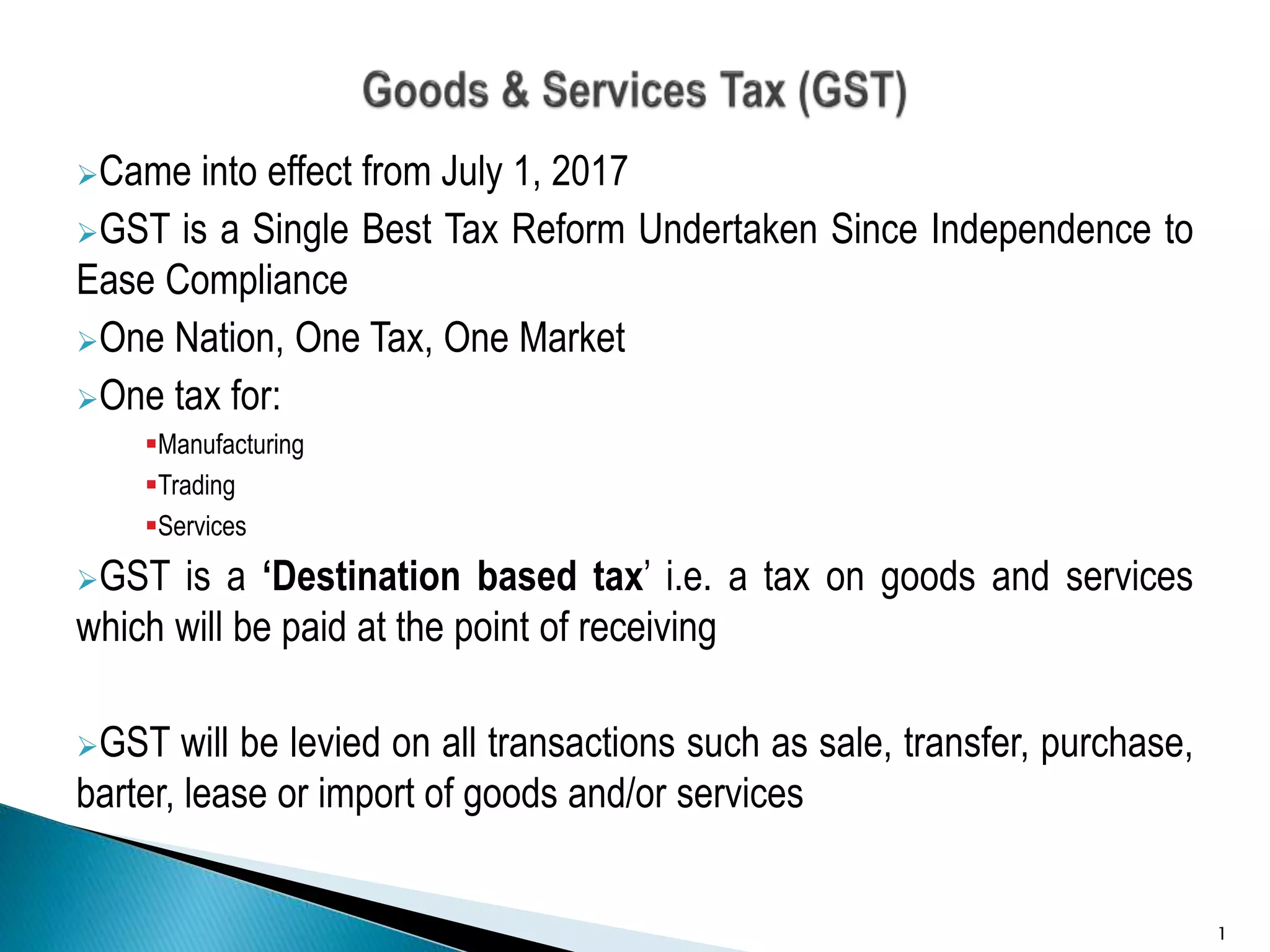 Pre- GST Era in India | PPTX