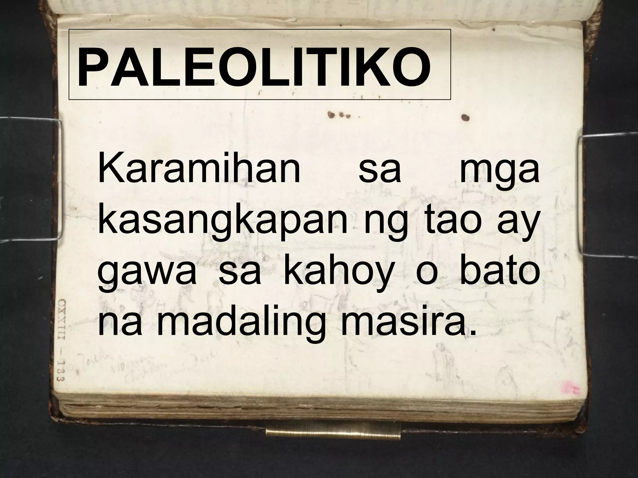 Pre-historiko (Grade 8-Handout) | PPT