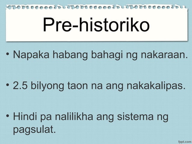 Pre-historiko (Grade 8-Handout) | PPT