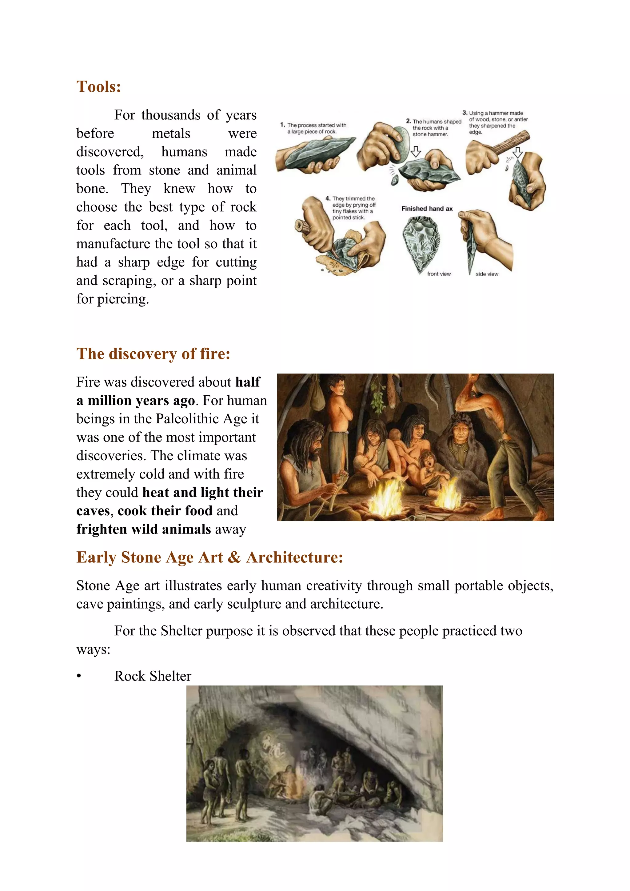 Pre history civilization (Paleolithic & Neolithic) | PDF